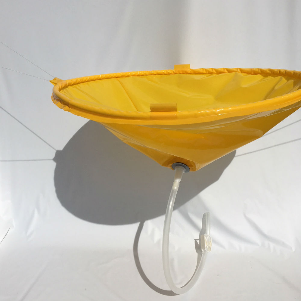 24" Diameter Yellow Transparent Polyester Polyurethane